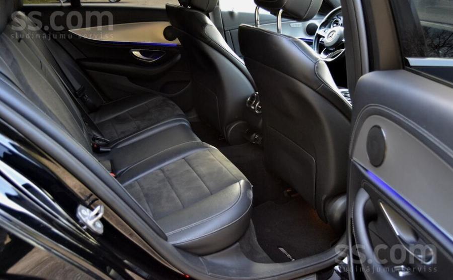 Black Mercedes-Benz E 220 2016 in Tukums, with an engine capacity of 2.00 L and mileage of 278 thousand km for 19800 €, photo 16 on AUTOMOTO.COM.LV