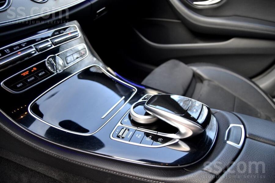 Black Mercedes-Benz E 220 2016 in Tukums, with an engine capacity of 2.00 L and mileage of 278 thousand km for 19800 €, photo 17 on AUTOMOTO.COM.LV