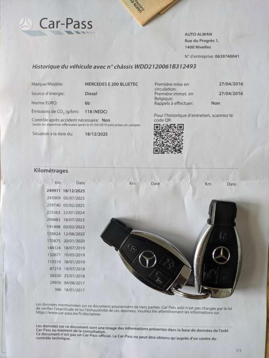 Черный Мерседес E 220 2016 в Кретинга, объемом двигателя 2.14 л и пробегом 250 тыс. км за 10850 €, фото 23 на AUTOMOTO.COM.LV