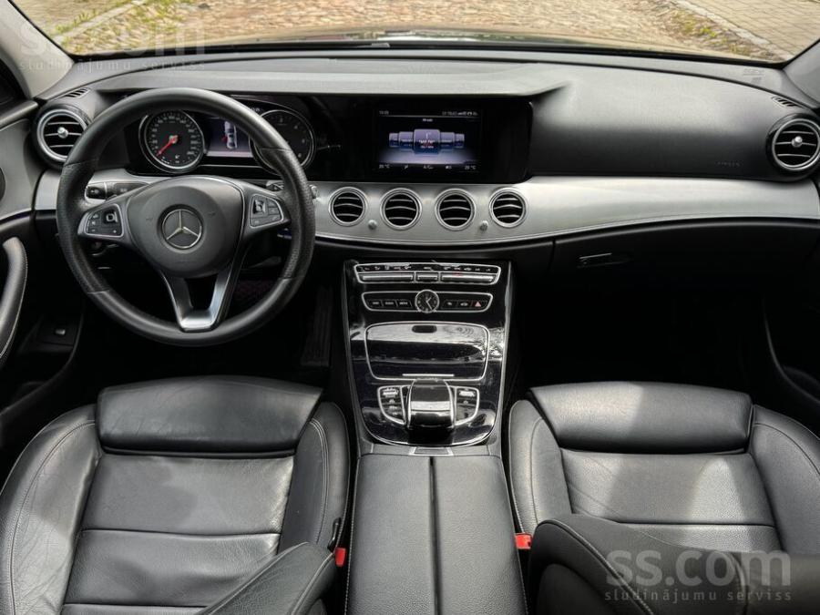 Black Mercedes-Benz E 220 2017 in Jelgava, with an engine capacity of 2.00 L and mileage of 0 thousand km for 20000 €, photo 16 on AUTOMOTO.COM.LV