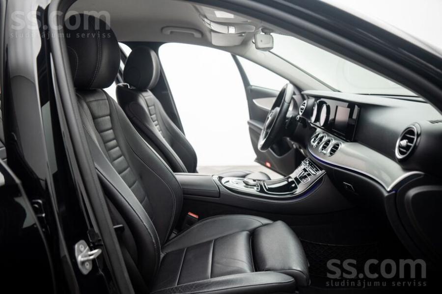 Black Mercedes-Benz E 220 2017 in Tallinn, with an engine capacity of 2.00 L and mileage of 260 thousand km for 16999 €, photo 12 on AUTOMOTO.COM.LV