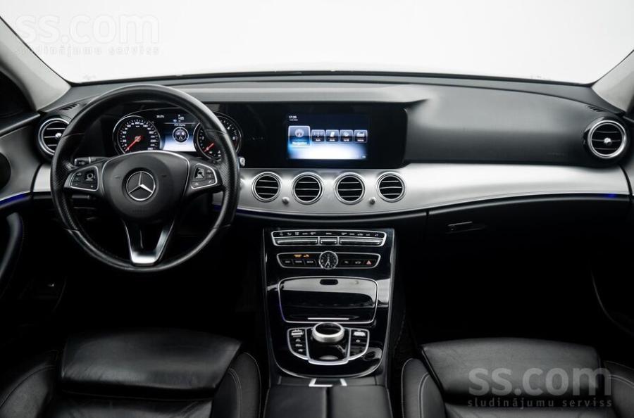 Black Mercedes-Benz E 220 2017 in Tallinn, with an engine capacity of 2.00 L and mileage of 260 thousand km for 16999 €, photo 14 on AUTOMOTO.COM.LV