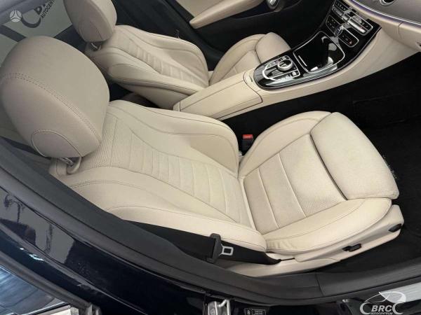 Black Mercedes-Benz E 220 2017 in Vilnius, with an engine capacity of 1.95 L and mileage of 177 thousand km for 21999 €, photo 6 on AUTOMOTO.COM.LV
