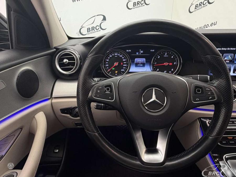 Черный Мерседес E 220 2017 в Вильнюс, объемом двигателя 1.95 л и пробегом 177 тыс. км за 21999 €, фото 29 на AUTOMOTO.COM.LV
