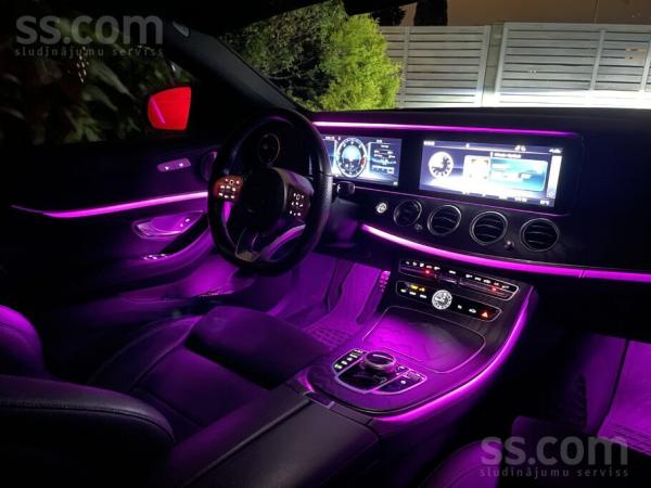 Black Mercedes-Benz E 220 2020 in Riga, with an engine capacity of 2.00 L and mileage of 105 thousand km for 33000 €, photo 10 on AUTOMOTO.COM.LV