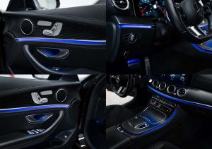 Black Mercedes-Benz E 220 2022 in Tallinn, with an engine capacity of 2.00 L and mileage of 114 thousand km for 27990 €, photo 13 on AUTOMOTO.COM.LV