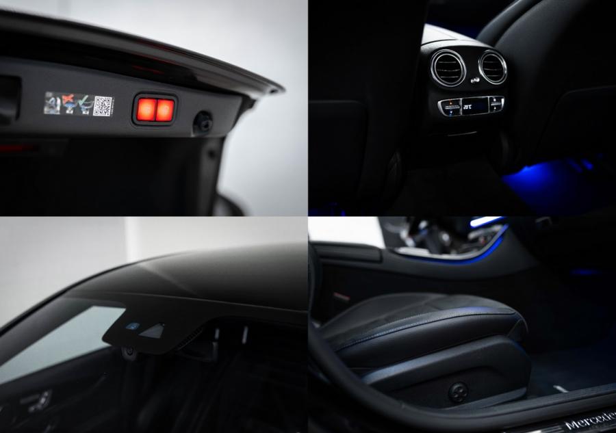 Black Mercedes-Benz E 220 2022 in Tallinn, with an engine capacity of 2.00 L and mileage of 114 thousand km for 27990 €, photo 30 on AUTOMOTO.COM.LV