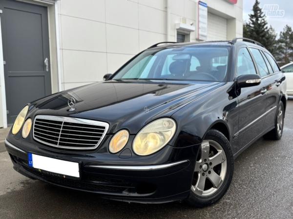 Black Mercedes-Benz E 220 2004 in Vilnius, with an engine capacity of 2.10 L and mileage of 380 thousand km for 1500 €, photo 1 on AUTOMOTO.COM.LV