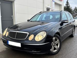 Black Mercedes-Benz E 220 2004 in Vilnius, with an engine capacity of 2.10 L and mileage of 380 thousand km for 1500 €, photo  on AUTOMOTO.COM.LV