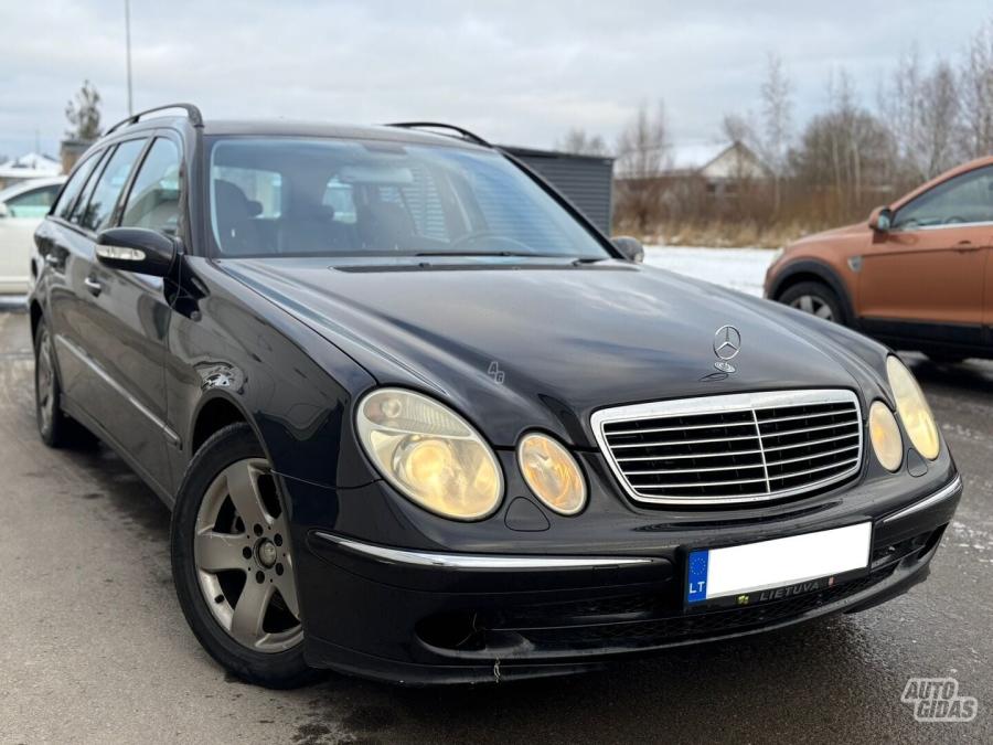 Black Mercedes-Benz E 220 2004 in Vilnius, with an engine capacity of 2.10 L and mileage of 380 thousand km for 1500 €, photo 6 on AUTOMOTO.COM.LV