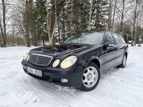Black Mercedes-Benz E 220 2004 in Siauliai, with an engine capacity of 2.10 L and mileage of 350 thousand km for 2199 €, photo 1 on AUTOMOTO.COM.LV