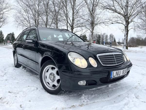 Black Mercedes-Benz E 220 2004 in Siauliai, with an engine capacity of 2.10 L and mileage of 350 thousand km for 2199 €, photo 2 on AUTOMOTO.COM.LV