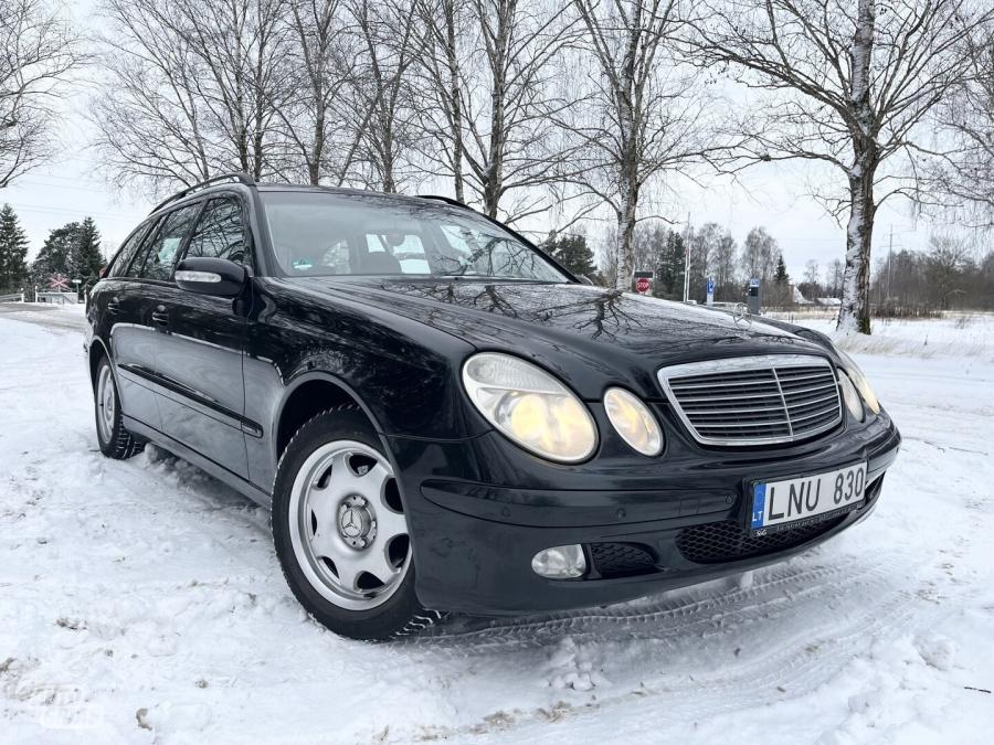 Black Mercedes-Benz E 220 2004 in Siauliai, with an engine capacity of 2.10 L and mileage of 350 thousand km for 2199 €, photo 2 on AUTOMOTO.COM.LV