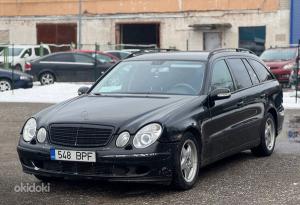 Melns Mercedes-Benz E 220 2005 Narva, ar dzinēja tilpumu 2.20 L un nobraukumu 323 tūkst. km par 1390 €, foto  vietnē AUTOMOTO.COM.LV