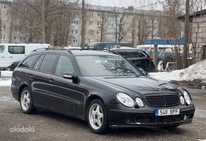 Black Mercedes-Benz E 220 2005 in Narva, with an engine capacity of 2.20 L and mileage of 323 thousand km for 1390 €, photo 5 on AUTOMOTO.COM.LV