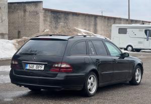 Black Mercedes-Benz E 220 2005 in Narva, with an engine capacity of 2.20 L and mileage of 323 thousand km for 1390 €, photo 12 on AUTOMOTO.COM.LV