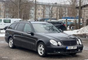 Black Mercedes-Benz E 220 2005 in Narva, with an engine capacity of 2.20 L and mileage of 323 thousand km for 1390 €, photo 13 on AUTOMOTO.COM.LV