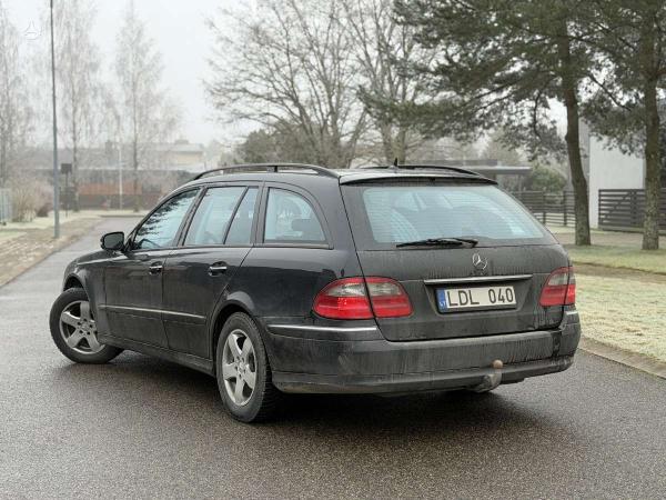 Black Mercedes-Benz E 220 2007 in Vilnius, with an engine capacity of 2.15 L and mileage of 308 thousand km for 2950 €, photo 2 on AUTOMOTO.COM.LV