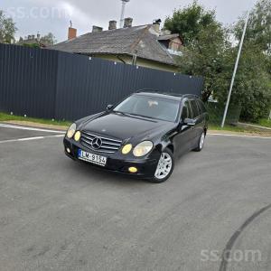 Black Mercedes-Benz E 220 2007 in Riga, with an engine capacity of 2.20 L and mileage of 441 thousand km for 2600 €, photo 6 on AUTOMOTO.COM.LV