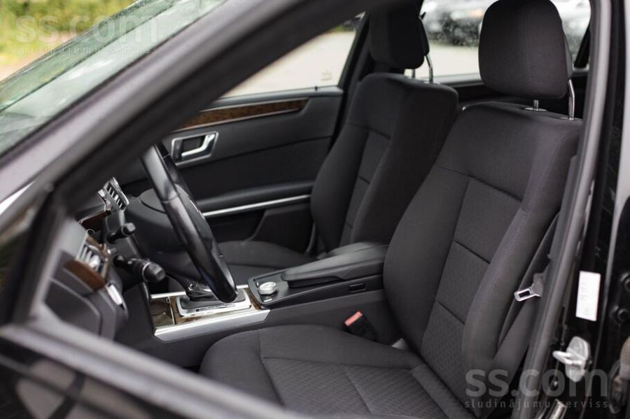 Black Mercedes-Benz E 220 2010 in Riga, with an engine capacity of 2.20 L and mileage of 239 thousand km for 9990 €, photo 13 on AUTOMOTO.COM.LV