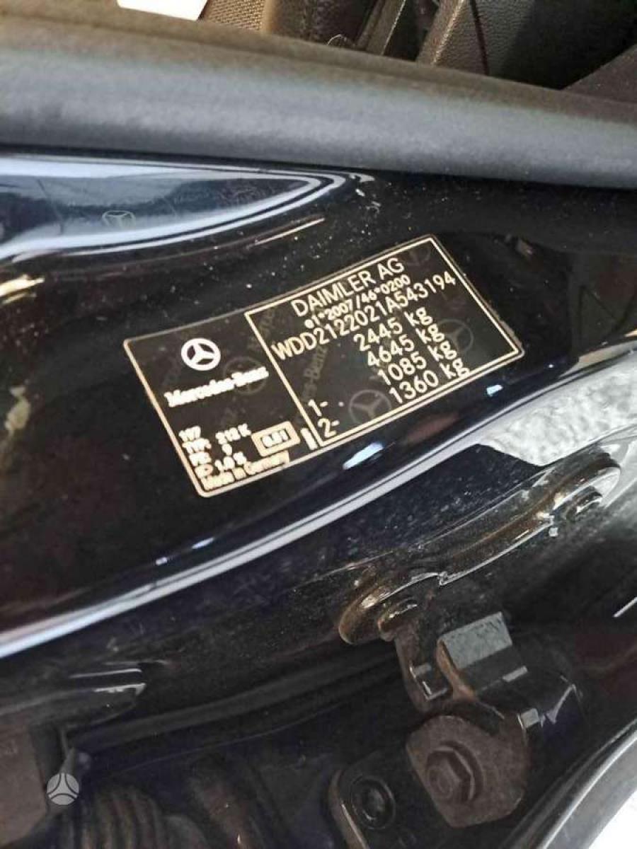 Черный Мерседес E 220 2011 в Кедайняй, объемом двигателя 2.14 л и пробегом 276 тыс. км за 6850 €, фото 27 на AUTOMOTO.COM.LV
