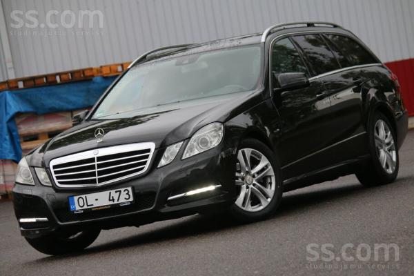 Black Mercedes-Benz E 220 2011 in Riga, with an engine capacity of 2.20 L and mileage of 241 thousand km for 6290 €, photo 1 on AUTOMOTO.COM.LV