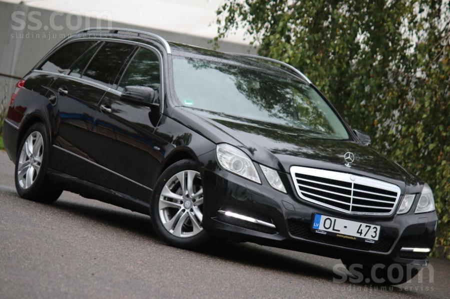 Black Mercedes-Benz E 220 2011 in Riga, with an engine capacity of 2.20 L and mileage of 241 thousand km for 6290 €, photo 4 on AUTOMOTO.COM.LV