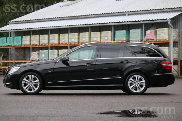 Black Mercedes-Benz E 220 2011 in Riga, with an engine capacity of 2.20 L and mileage of 241 thousand km for 6290 €, photo 6 on AUTOMOTO.COM.LV