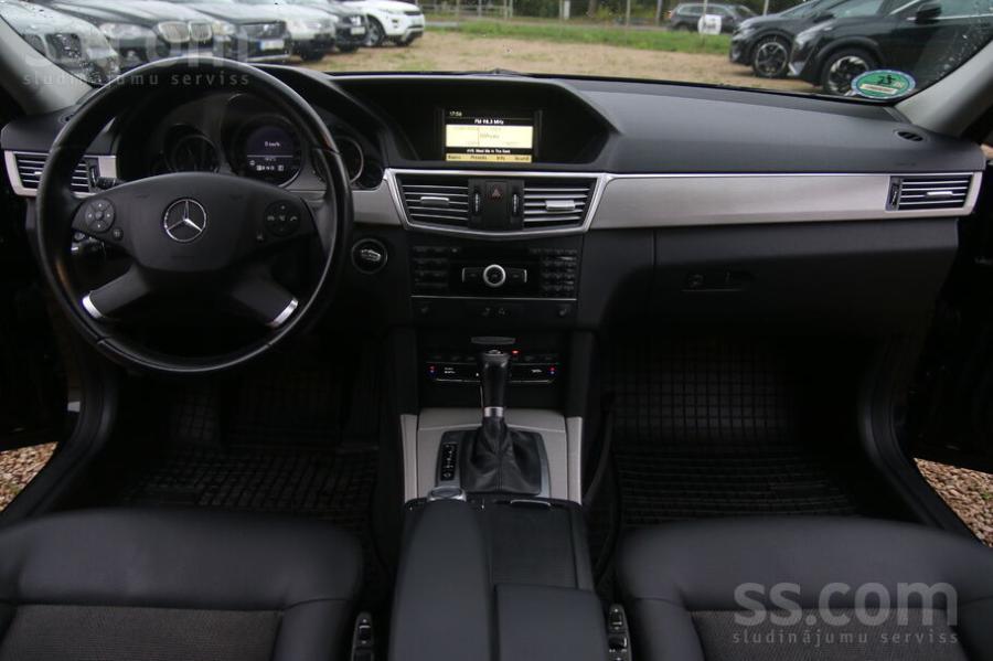 Black Mercedes-Benz E 220 2011 in Riga, with an engine capacity of 2.20 L and mileage of 241 thousand km for 6290 €, photo 12 on AUTOMOTO.COM.LV