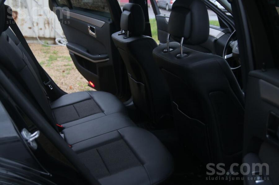 Black Mercedes-Benz E 220 2011 in Riga, with an engine capacity of 2.20 L and mileage of 241 thousand km for 6290 €, photo 19 on AUTOMOTO.COM.LV