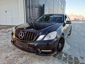 Black Mercedes-Benz E 220 2012 in Vilnius, with an engine capacity of 2.14 L and mileage of 239 thousand km for 6899 €, photo  on AUTOMOTO.COM.LV