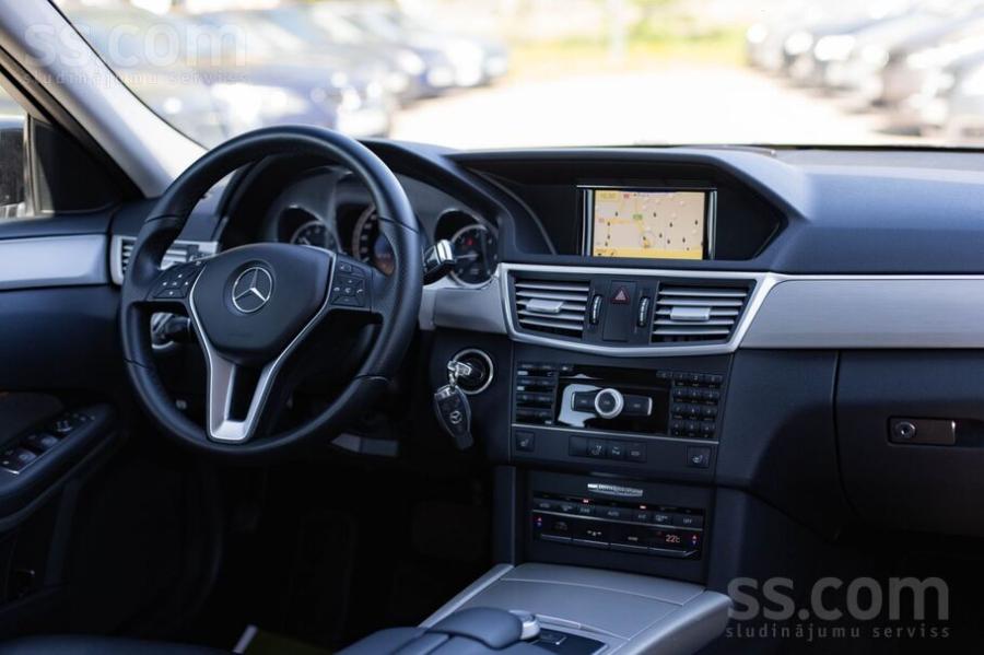 Black Mercedes-Benz E 220 2012 in Riga, with an engine capacity of 2.20 L and mileage of 299 thousand km for 9990 €, photo 31 on AUTOMOTO.COM.LV