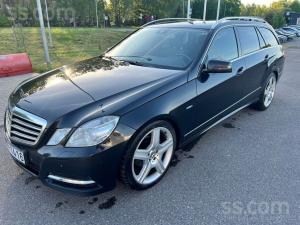 Black Mercedes-Benz E 220 2012 in Riga, with an engine capacity of 2.20 L and mileage of 213 thousand km for 6150 €, photo  on AUTOMOTO.COM.LV