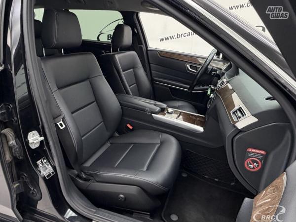Black Mercedes-Benz E 220 2014 in Avizieniai, with an engine capacity of 2.20 L and mileage of 208 thousand km for 11800 €, photo 7 on AUTOMOTO.COM.LV