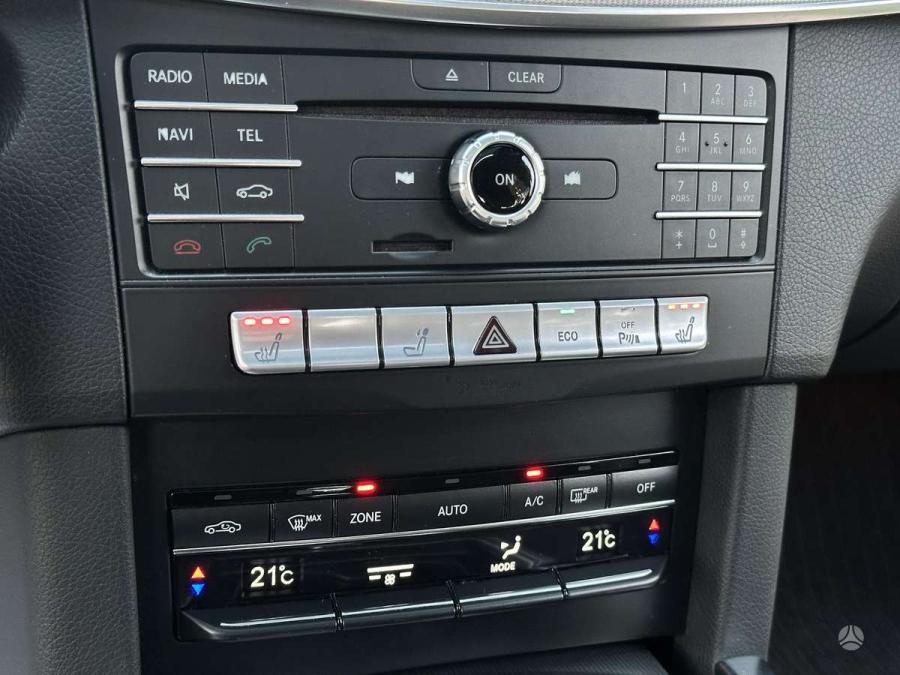 Black Mercedes-Benz E 220 2015 in Jonava, with an engine capacity of 2.20 L and mileage of 299 thousand km for 9850 €, photo 36 on AUTOMOTO.COM.LV