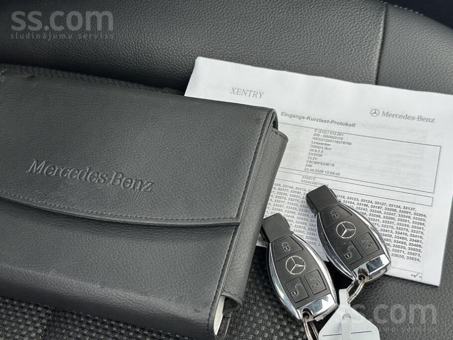 Black Mercedes-Benz E 220 2015 in Riga, with an engine capacity of 2.20 L and mileage of 306 thousand km for 9688 €, photo 30 on AUTOMOTO.COM.LV