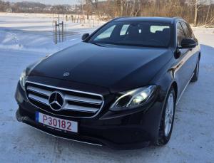 Black Mercedes-Benz E 220 2016 in Utena, with an engine capacity of 1.95 L and mileage of 277 thousand km for 14950 €, photo  on AUTOMOTO.COM.LV