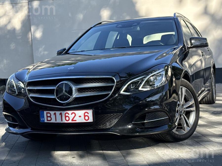 Black Mercedes-Benz E 220 2016 in Riga, with an engine capacity of 2.20 L and mileage of 369 thousand km for 9200 €, photo 1 on AUTOMOTO.COM.LV