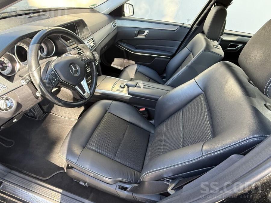 Black Mercedes-Benz E 220 2016 in Riga, with an engine capacity of 2.20 L and mileage of 369 thousand km for 9200 €, photo 13 on AUTOMOTO.COM.LV