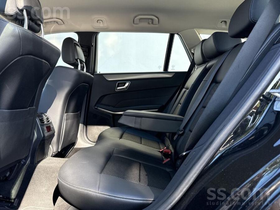 Black Mercedes-Benz E 220 2016 in Riga, with an engine capacity of 2.20 L and mileage of 369 thousand km for 9200 €, photo 16 on AUTOMOTO.COM.LV
