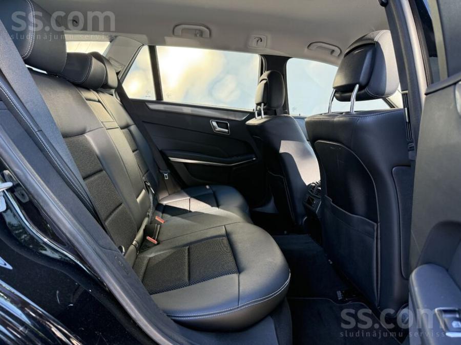 Black Mercedes-Benz E 220 2016 in Riga, with an engine capacity of 2.20 L and mileage of 369 thousand km for 9200 €, photo 18 on AUTOMOTO.COM.LV