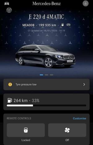 Melns Mercedes-Benz E 220 2018 Viļņa, ar dzinēja tilpumu 1.95 L un nobraukumu 200 tūkst. km par 21950 €, foto 7 vietnē AUTOMOTO.COM.LV