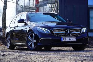 Black Mercedes-Benz E 220 2018 in Riga, with an engine capacity of 2.00 L and mileage of 345 thousand km for 12290 €, photo  on AUTOMOTO.COM.LV