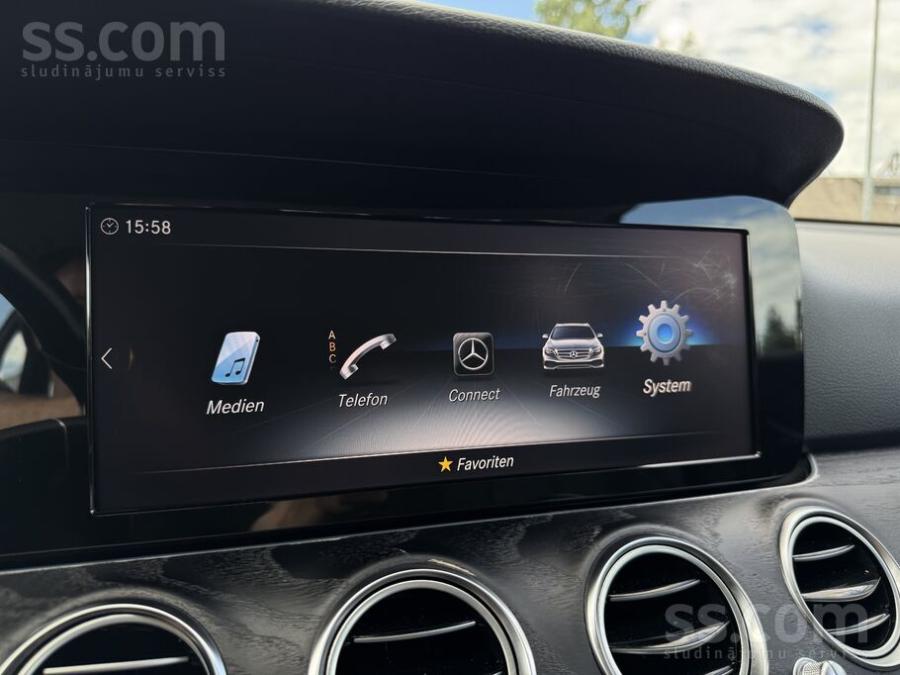 Black Mercedes-Benz E 220 2019 in Cesis, with an engine capacity of 2.00 L and mileage of 205 thousand km for 18900 €, photo 35 on AUTOMOTO.COM.LV