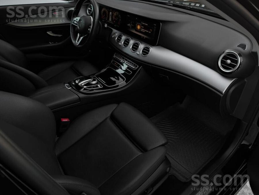 Black Mercedes-Benz E 220 2020 in Jurmala, with an engine capacity of 2.00 L and mileage of 0 thousand km for 10950 €, photo 9 on AUTOMOTO.COM.LV