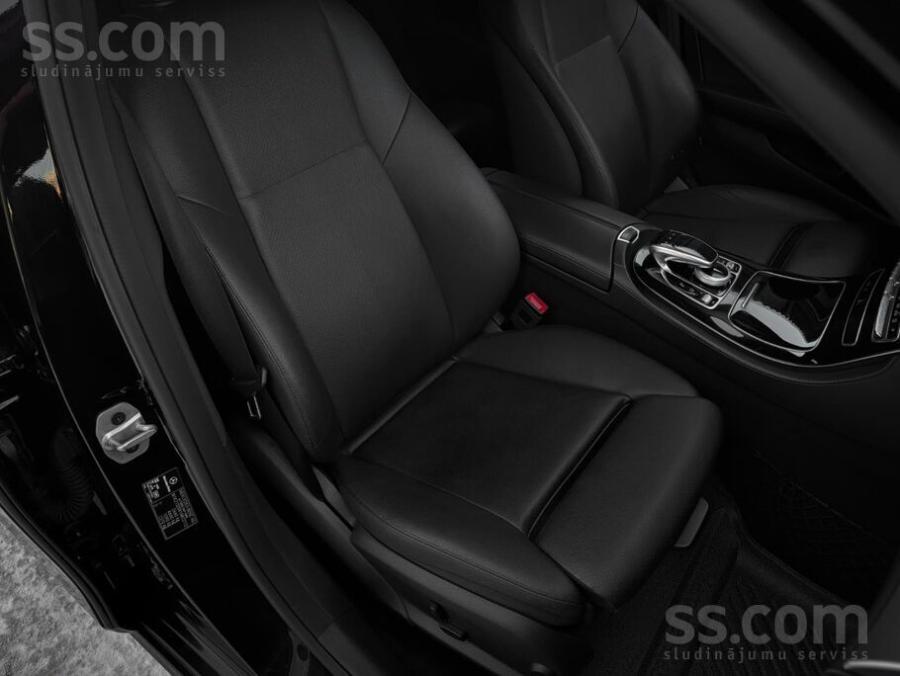 Black Mercedes-Benz E 220 2020 in Jurmala, with an engine capacity of 2.00 L and mileage of 0 thousand km for 10950 €, photo 13 on AUTOMOTO.COM.LV