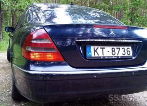 Blue Mercedes-Benz E 220 2002 in Daugavpils, with an engine capacity of 2.20 L and mileage of 0 thousand km for 1550 €, photo 10 on AUTOMOTO.COM.LV