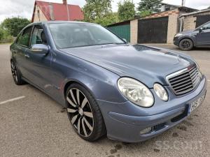 Blue Mercedes-Benz E 220 2003 in Daugavpils, with an engine capacity of 2.20 L and mileage of 334 thousand km for 2400 €, photo 9 on AUTOMOTO.COM.LV