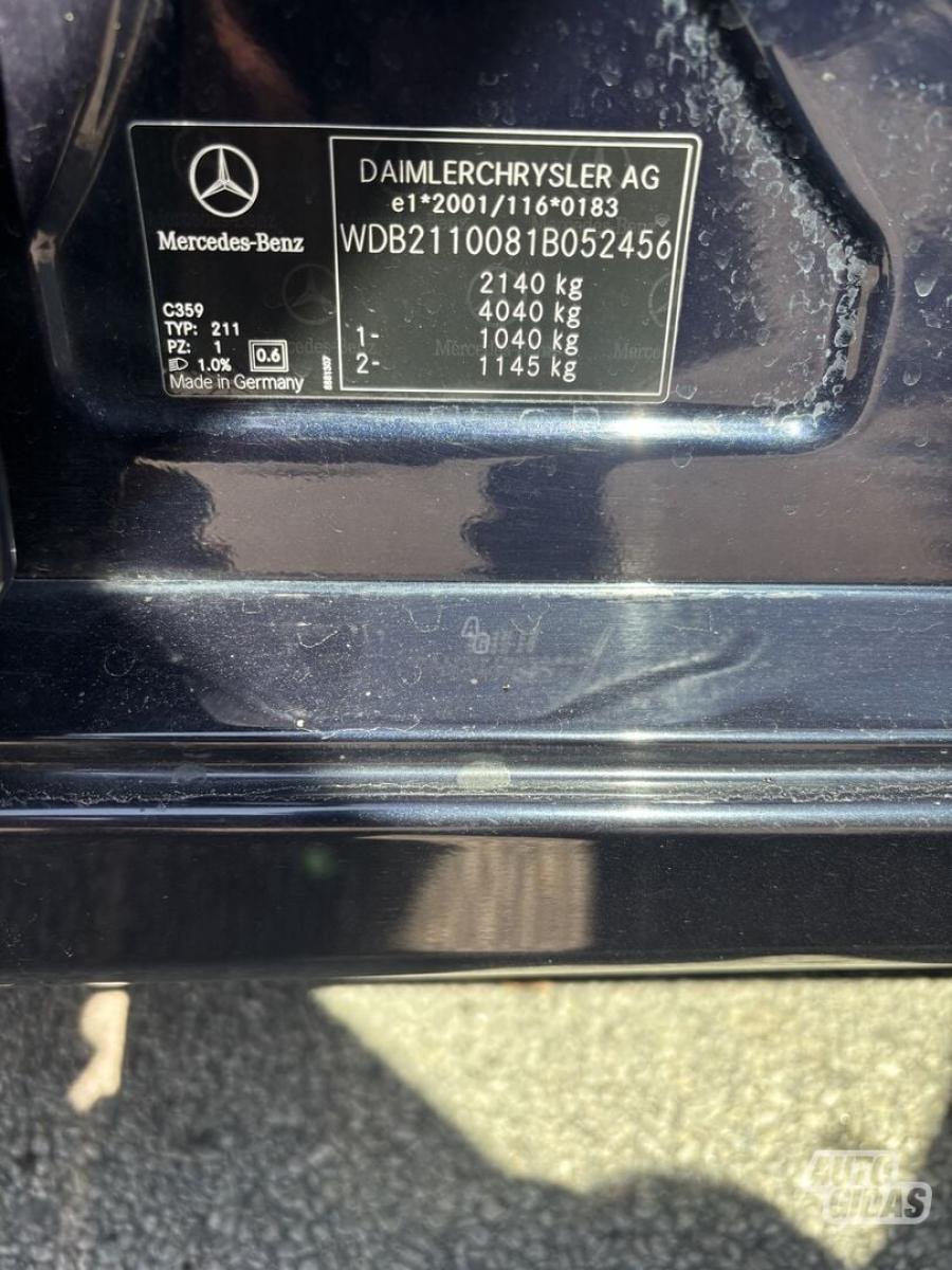 Zils Mercedes-Benz E 220 2006 Joniškis, ar dzinēja tilpumu 2.20 L un nobraukumu 456 tūkst. km par 4200 €, foto 27 vietnē AUTOMOTO.COM.LV