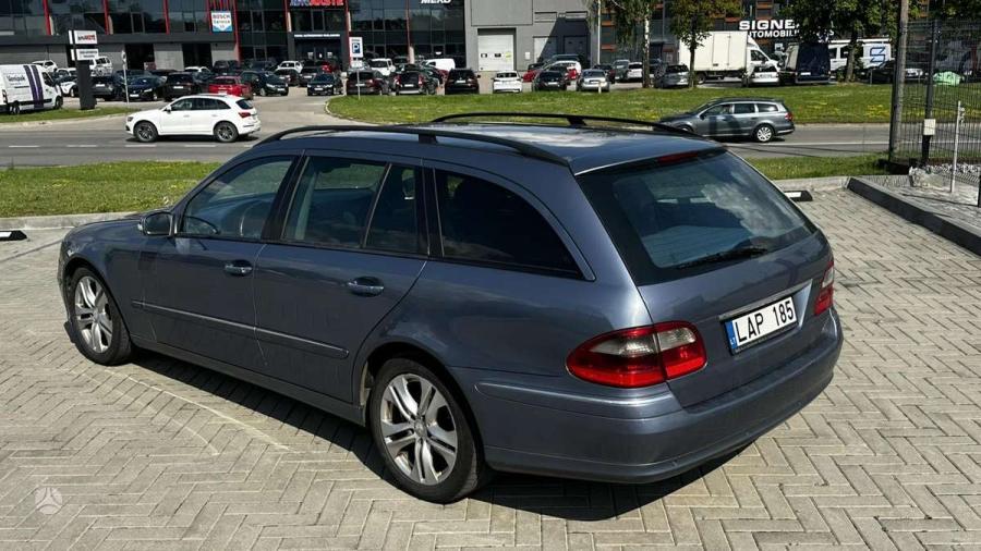 Blue Mercedes-Benz E 220 2004 in Kaunas, with an engine capacity of 2.15 L and mileage of 600 thousand km for 2100 €, photo 18 on AUTOMOTO.COM.LV